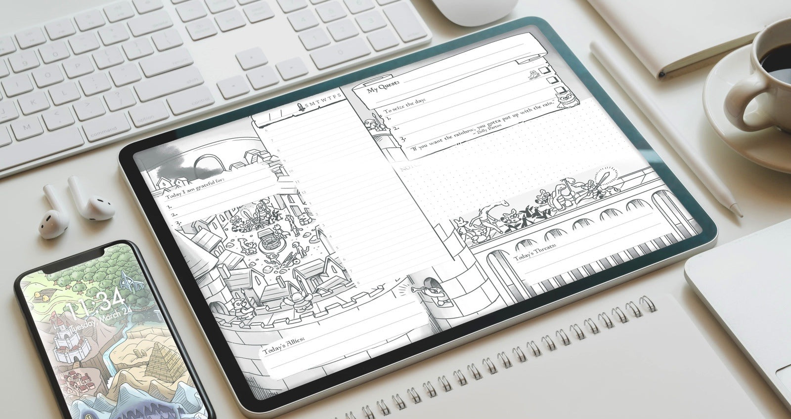 Legend of Istoria: Digital Journal Bundle (PDF) – The Hero's Journal